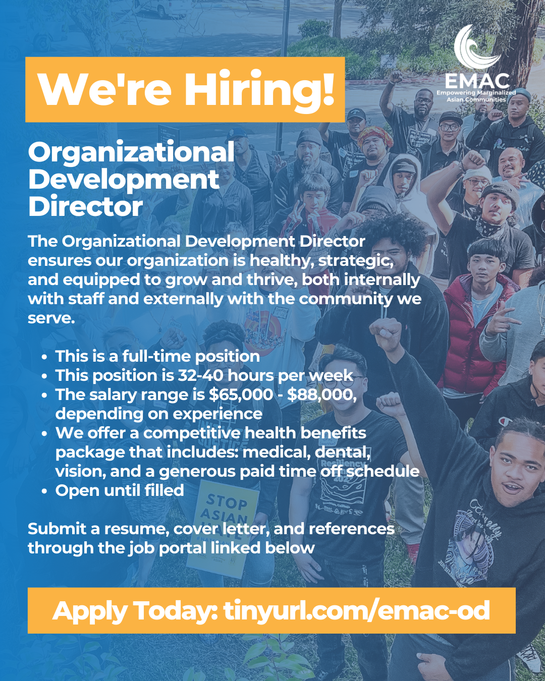 We’re Hiring An Organizational Development Director – EMAC Stockton